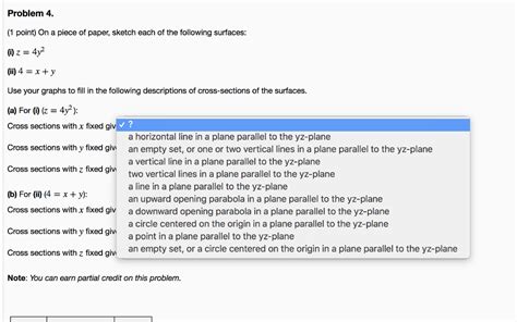solved problem 7 1 point find a possible equation for a