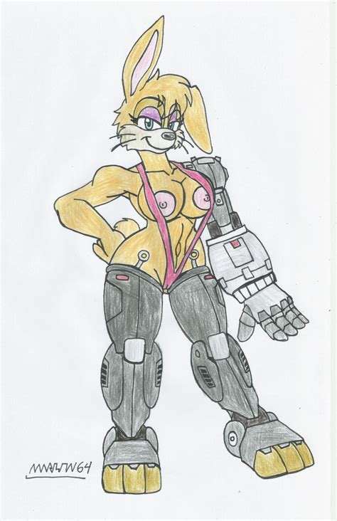 Rule 34 Anthro Big Breasts Big Hips Bunnie Rabbot Cyborg Eyeshadow Female Only Furry Marlon64