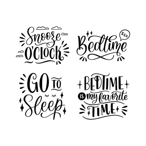 Colección De Pegatinas Para Acostarse Vector Gratis