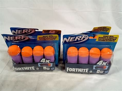 Pack Of 4 Hasbro Nerf Fortnite Rocket Refill 4 Foam Rockets Pack Dutch Goat