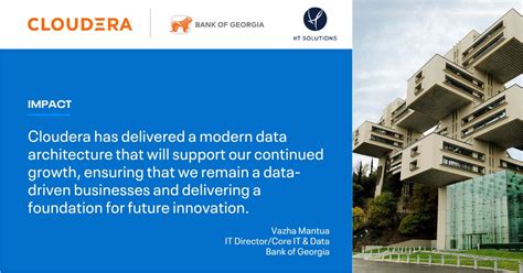 cloudera on linkedin bank of georgia has more than 1 5 million monthly