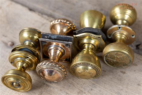 Original Antique Brass Door Knobs