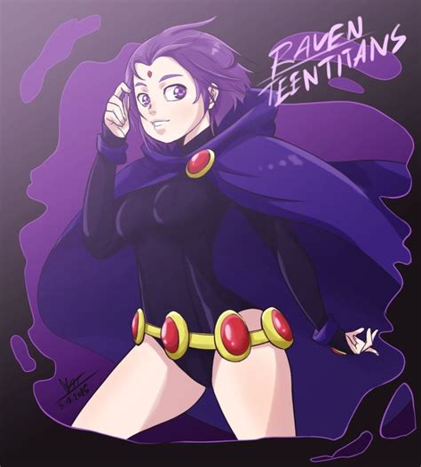 Raven Teen Titans Fan Art By Sleeping On