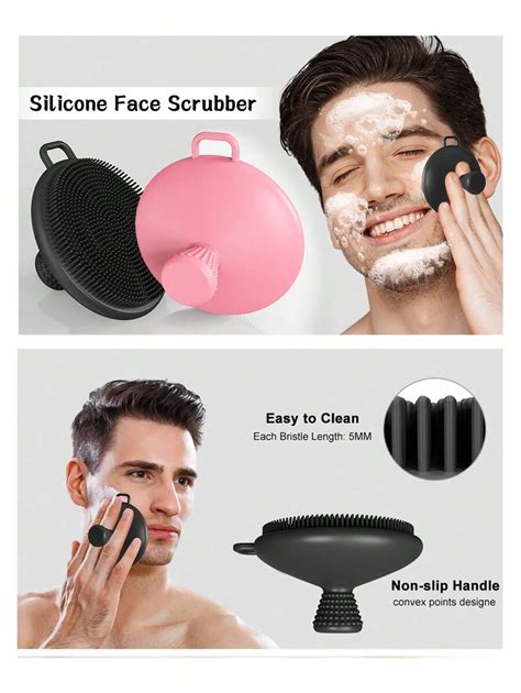 Mini Silicone Face Scrubber Exfoliator Brush Manual Facial Cleansing