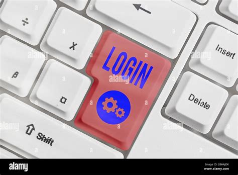 Handwriting Text Writing Login Conceptual Photo Entering Website Blog Using Username And