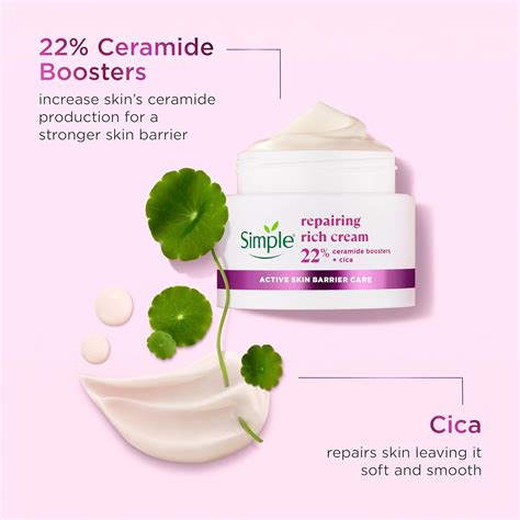 Simple Repairing Rich Face Moisturiser 50ml Skincare Shop