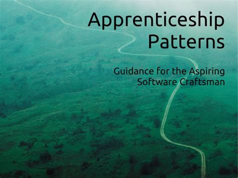Apprenticeship Patterns Ppt