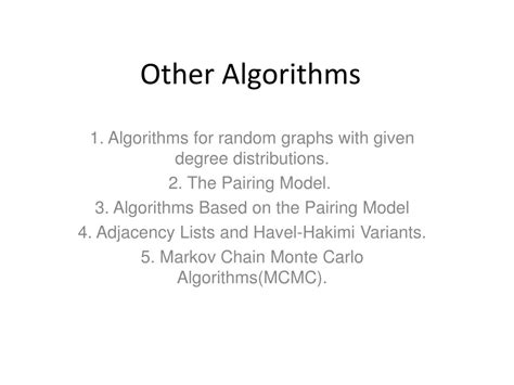 ppt a sequential importance sampling algorithm for generating random