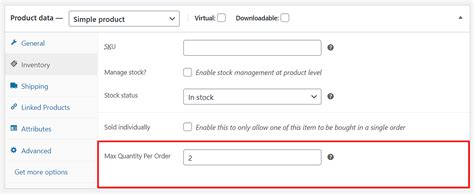 woocommerce how to bulk set max quantity per order