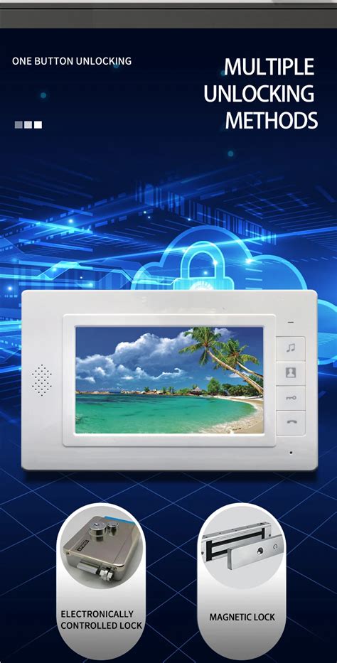 Visual Building Analog Video Intercom Access Control Unit With Night