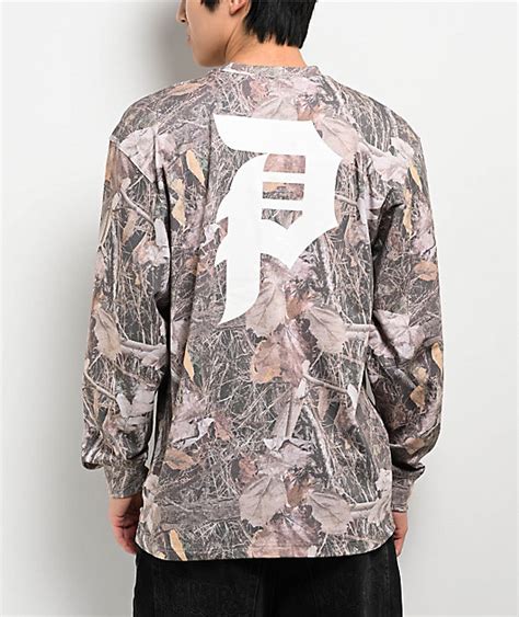 Primitive Dirty P Oversized Camo Long Sleeve T Shirt Zumiez
