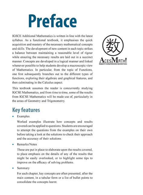 Igcse Additional Mathematics Openschoolbag