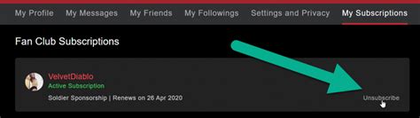 Stripchat Change Subscription