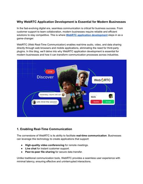 Ppt Why Webrtc Application Development Is Essential For Modern Businesses Powerpoint