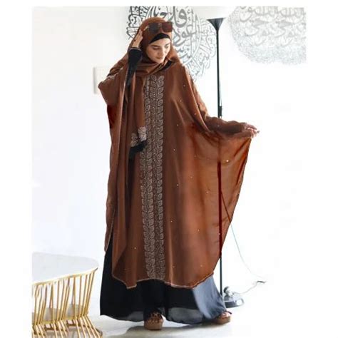 Farasha Beads And Stone Work Abaya Burqa For Women Elegant Modest Wear
