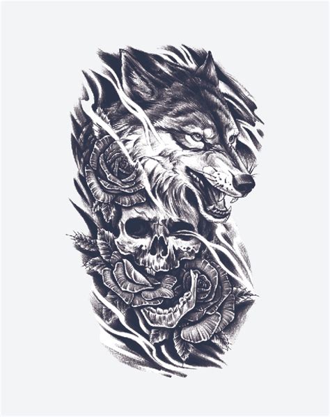 Wolf Skull Tattoo Wolf Skull Tat First One On Other Person