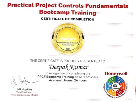 Deepak Kumar Pmp®pgdm On Linkedin Certificate Of Completion Thanks
