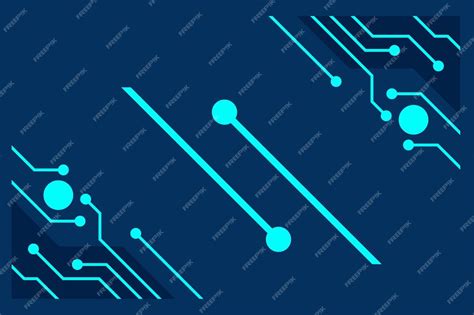 Premium Vector Electronic Circuit Technology Background Vector Illustration
