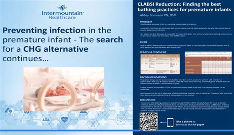 Clabsi Prevention Finding The Best Bathing Practices For Premature Infants Core
