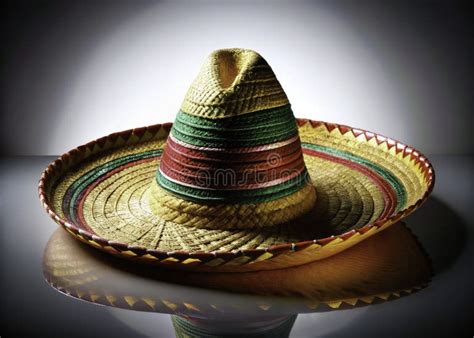Authentic Mexican Sombrero Hat Detailed Image For Fiesta Celebrations