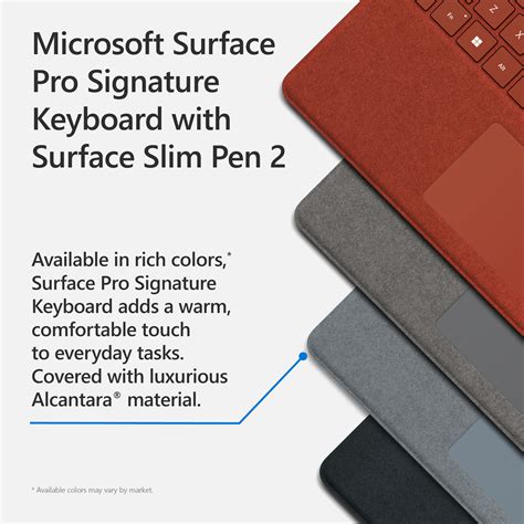 Microsoft Surface Pro Signature Keyboard Keyboard With Touchpad Accelerometer Surface Slim