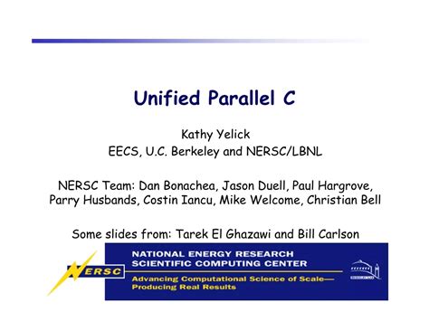 Ppt Unified Parallel C Powerpoint Presentation Free Download Id9099284