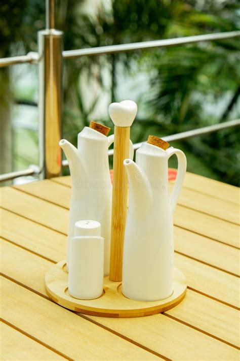 Hotel Restaurant Table Setting With Cute Decoration Salter Salt And