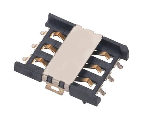 Nano SIM Card Connector H1 50mm 6PIN Palyoo Connectors