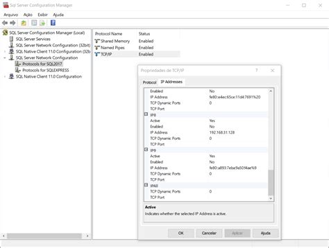 SQL Server TCP Dynamic Ports vs TCP Port Porta dinâmica x Estática Dirceu Resende