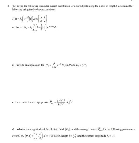 Solved 4 10 Given The Following Triangular Current Chegg Com