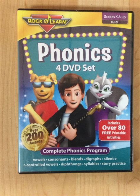 Rock N Learn Phonics 4 Dvd Set School Spot