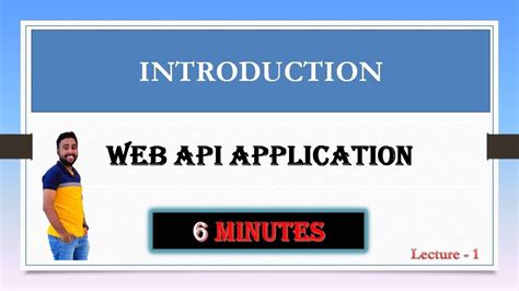 Lecture 1 Introduction Web Api Application C Tutorial For Beginners Youtube