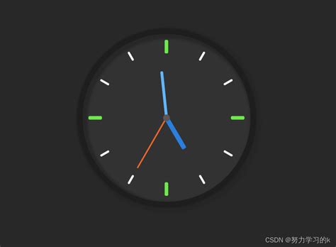 使用js css3实现一个时钟 css 做实时shizhong显示 csdn博客