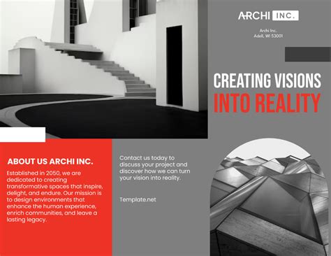 Free Architecture Brochure Templates Editable And Printable