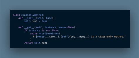 Using Descriptors And Decorators To Create Class Only Methods In Python
