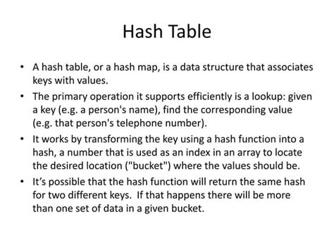 5 Data Structures Hashtable Ppt