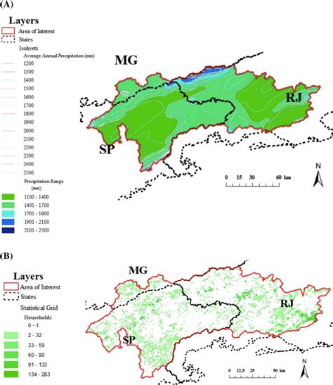 Database Assembly Information A Map With Average Annual Rainfall And