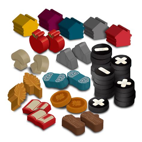 Настольная игра Уютная опушка Деревянные компоненты для игры купить в Минске Znaemigraem By