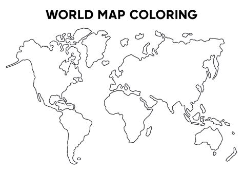 Simple World Map 20 Free Pdf Printables Printablee