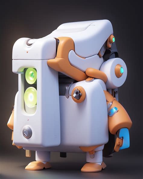 Artstation 200 Cute Chibi Mecha Bot Styles V1 4k Artworks