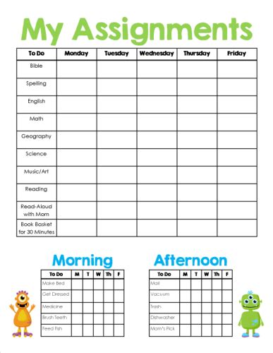Example Of Printable Daily Assignment Log Template Templateral