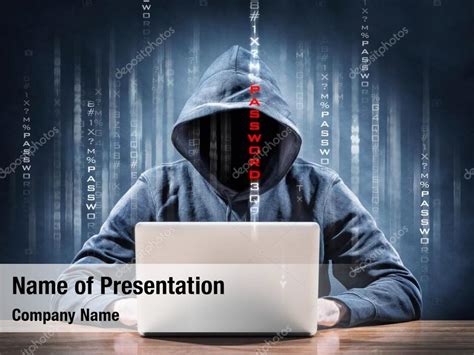 Laptop Picture Hacker Powerpoint Template Laptop Picture Hacker Powerpoint Background