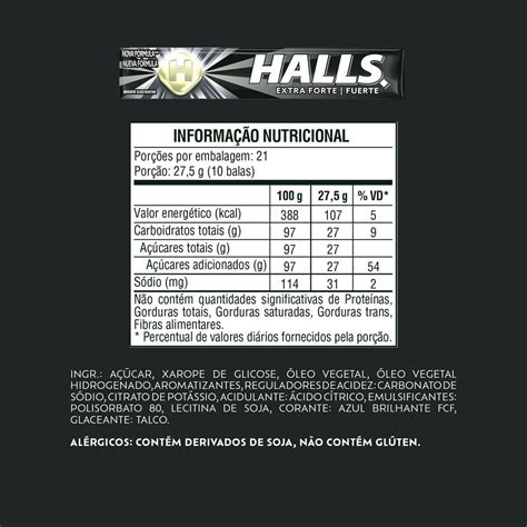 Bala Halls Extra Forte Caixa Com 21 Unidades De 275g Sams Club