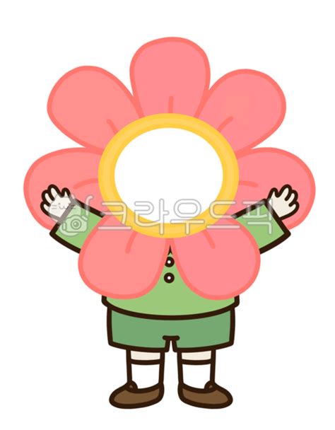 꽃얼굴합성 유치원 어린이집 합성도안 유아얼굴합성 사진 이미지 일러스트 캘리그라피 Pepper83작가