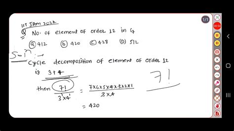 Group Theory Pyqiit Jam 2022 Youtube
