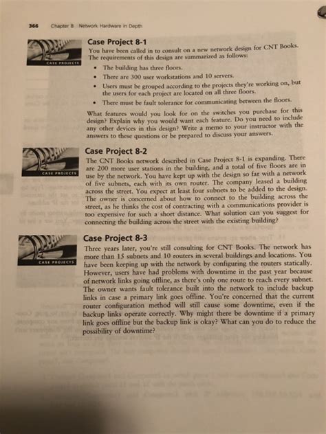 Solved 366 Chapter 8 Network Hardware In Depth Case Project