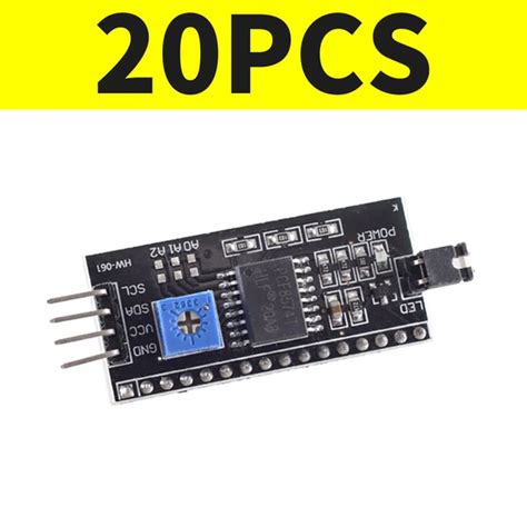 10 20pcs Pcf8574 Iic I2c Twi Spi Последовательный интерфейс Порт 2004 Lcd Lcd1602 адаптер