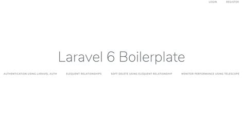github mohammed5253 laravel6 boilerplate with relationships laravel