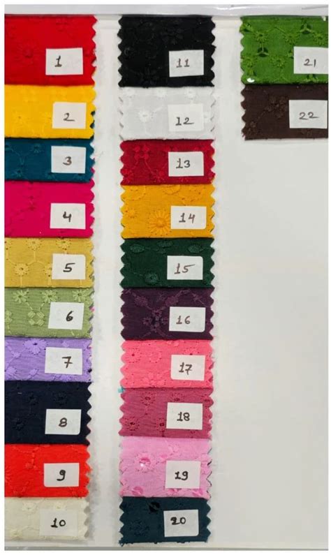 Sequence Cotton Embroidery Fabric At ₹ 105 Meter Pali Id 2854714643862