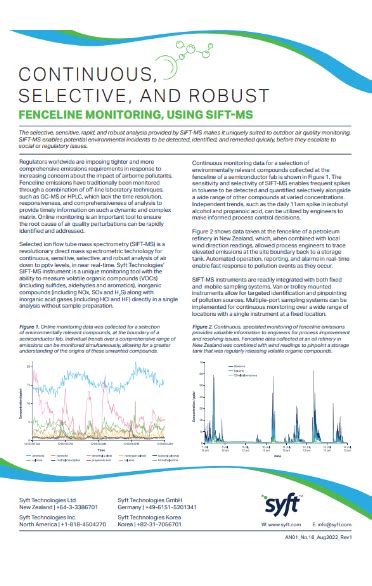 Ambient Monitoring Syft Technologies
